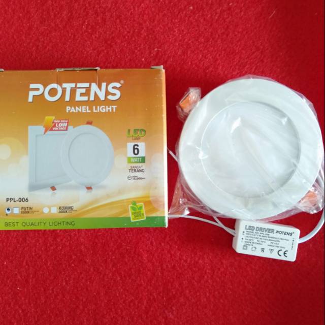 Jual LAMPU LED PANEL LIGHT / LAMPU LED DOWNLIGHT POTENS 6WATT | Shopee ...