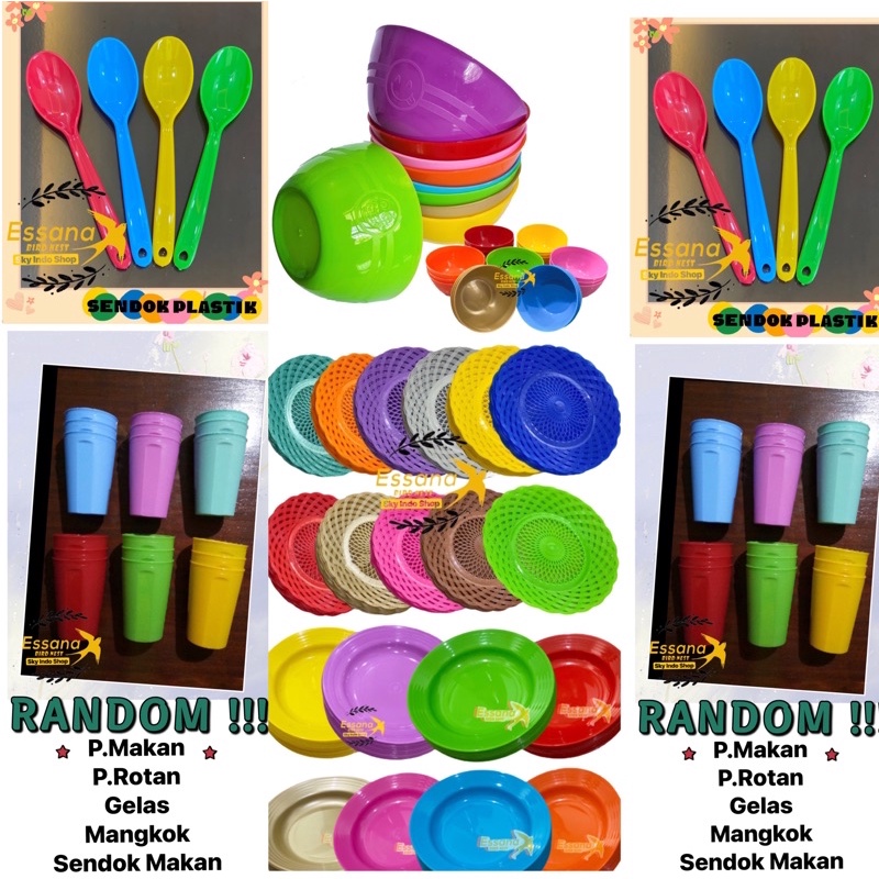 Jual Piring Bulat | Piring Persegi | Piring Rotan | Sendok | Gelas ...