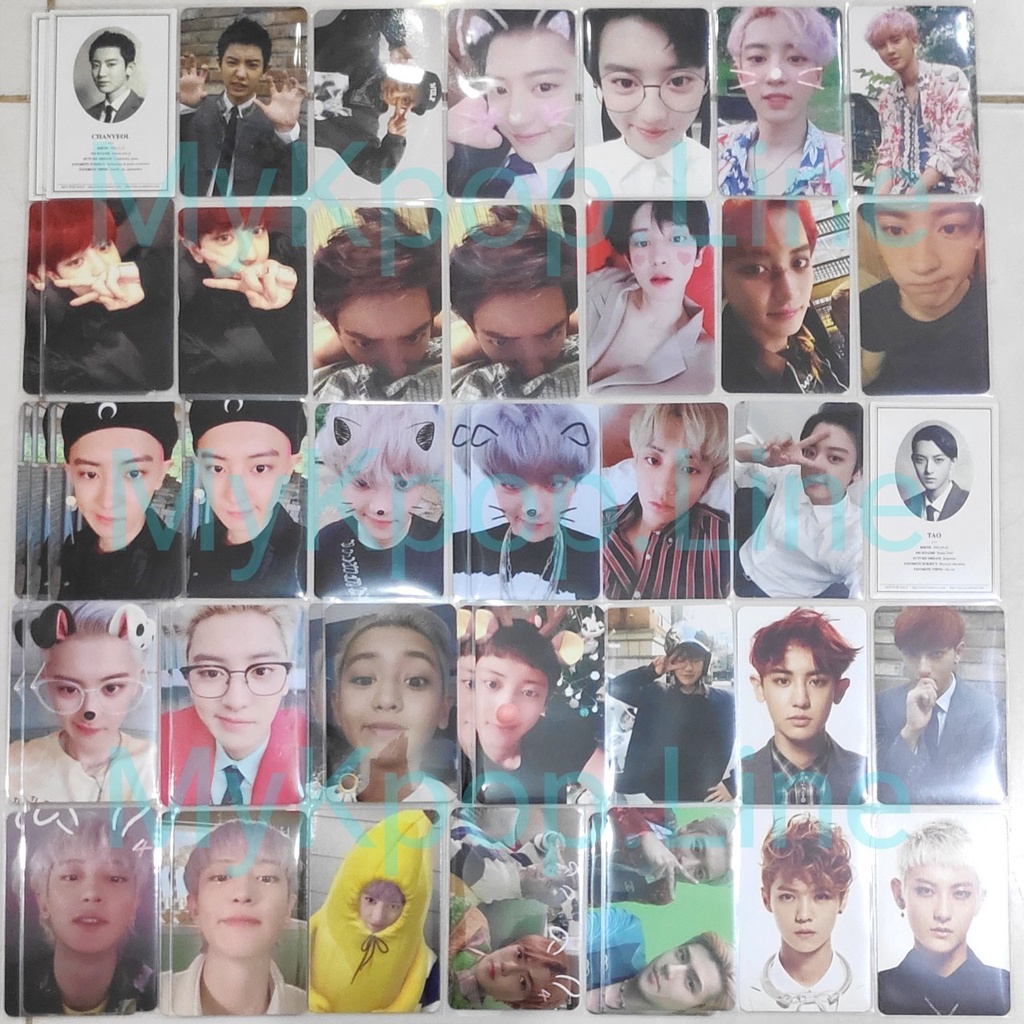 Jual Photocard EXO Chanyeol Luhan Tao PC CY READY DICON EXO SC Sehun ...