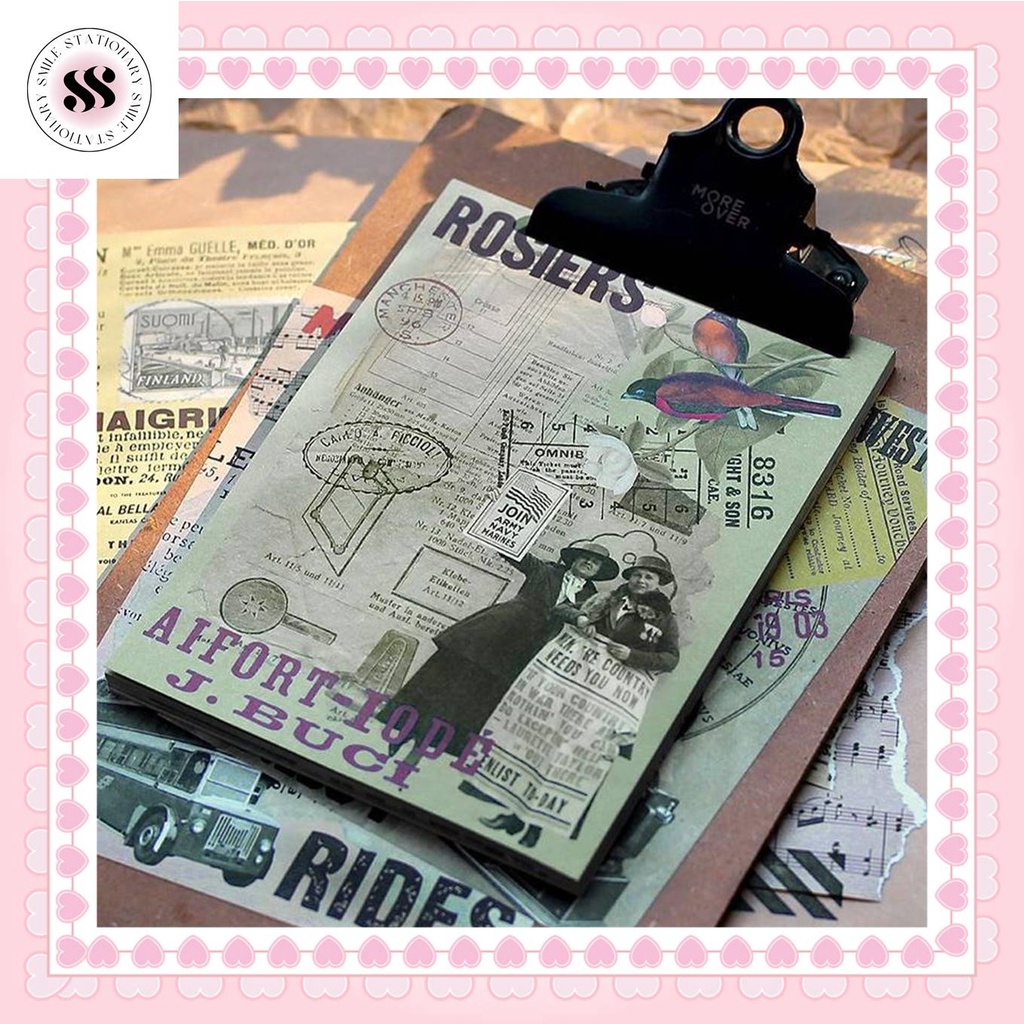 Jual [5 LEMBAR] KERTAS VINTAGE JOURNAL CENTURY & HANDBOOK RETRO DEKOR ...