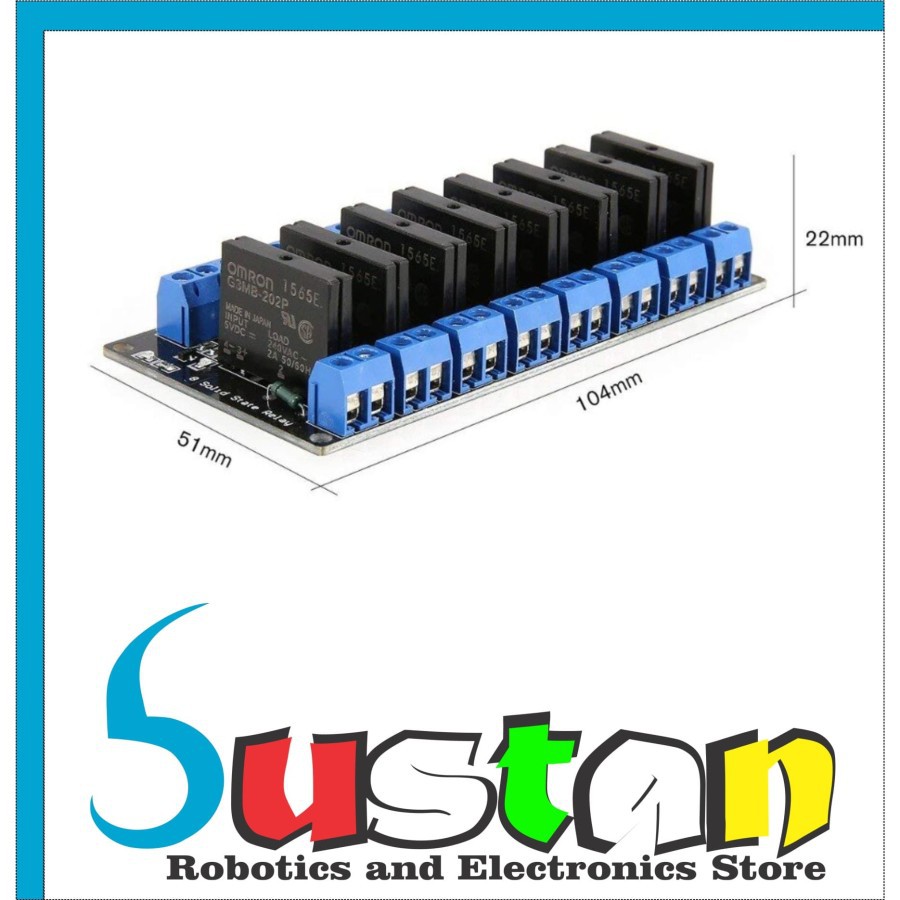 Jual Channel 8 5V SSR Solid-State Relay Low Level Trigger Module ...