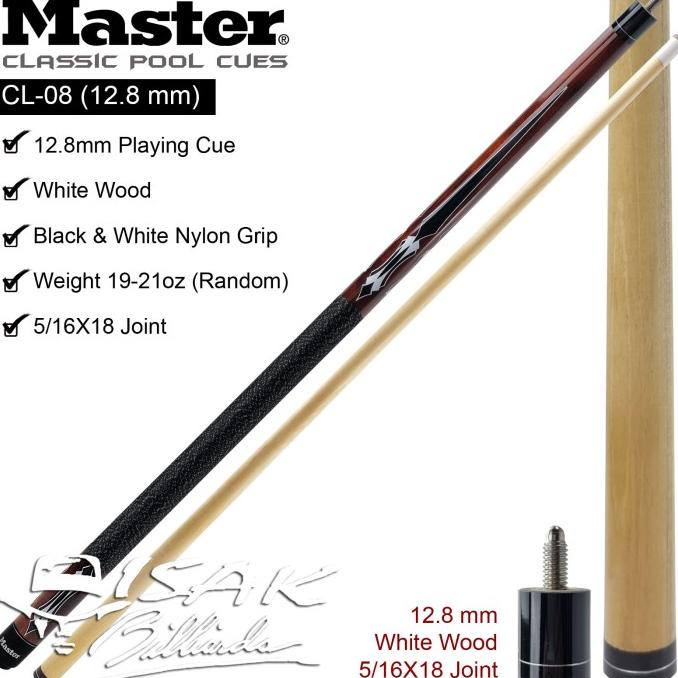 Jual Master Pool Cue Cl-08 - Classic Stick Billiard Stik Biliar Cues ...