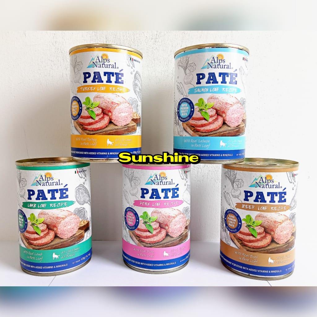 Jual ALPS Natural PATE Can 400gr Wet Dog Food - Makanan Kaleng Anjing ...