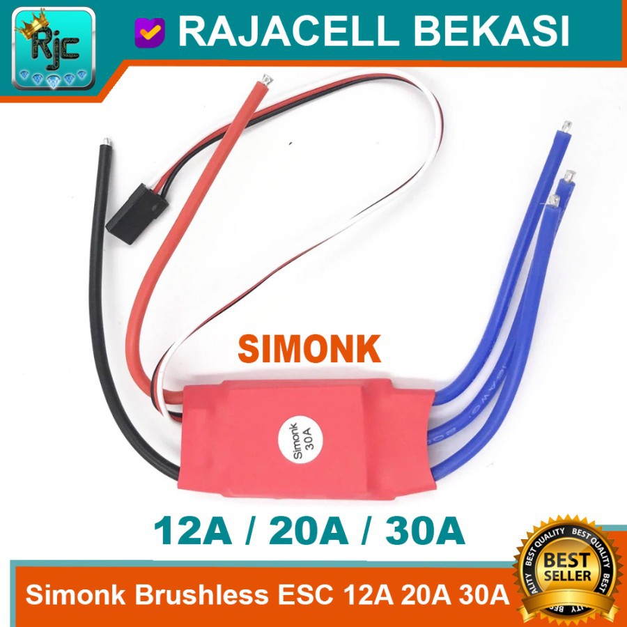 Jual Simonk Brushless motor ESC 12A 20A 30A Multirotor Driver for DIY ...