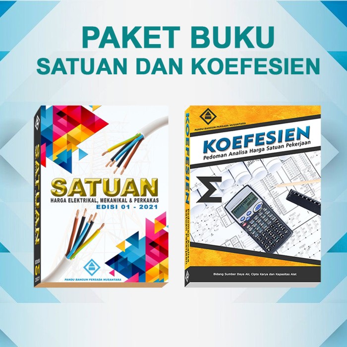 Jual Paket Buku Satuan ME Edisi 01dan Buku Koefesien | Shopee Indonesia