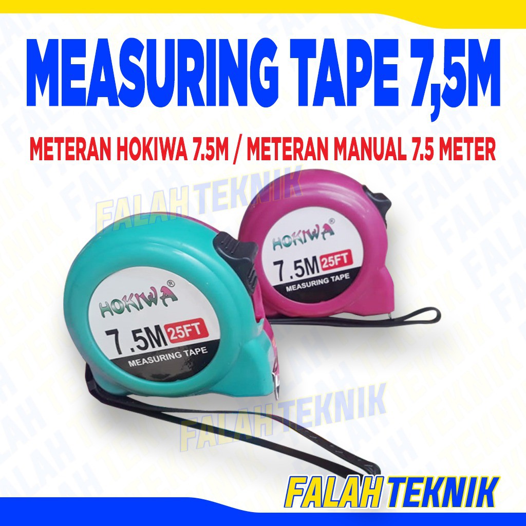 Jual Meteran 5M PVC Hokiwa KUALITAS BAGUS SUPER / alat ukur AWET ...