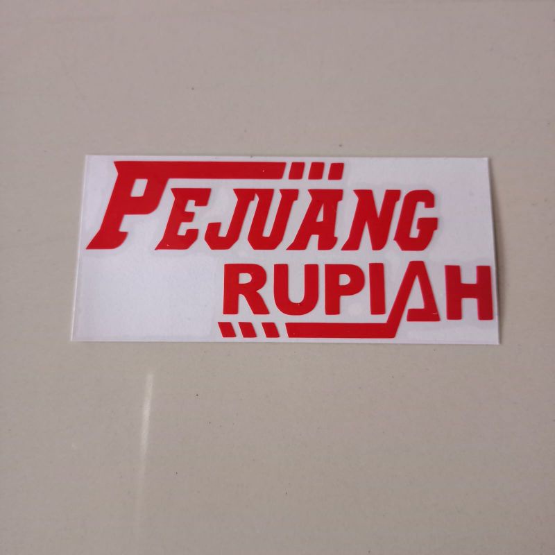 Jual Stiker cutting pejuang rupiah berkualitas | Shopee Indonesia