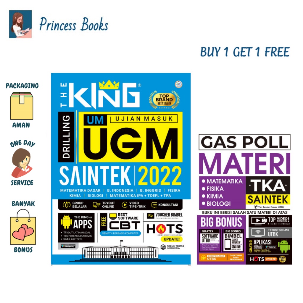 Jual BUKU THE KING DRILLING SIMAK UGM SAINTEK 2022 + BONUS BUKU GASS ... Jual BUKU THE KING DRILLING SIMAK UGM SAINTEK 2022 + BONUS BUKU GASS ...