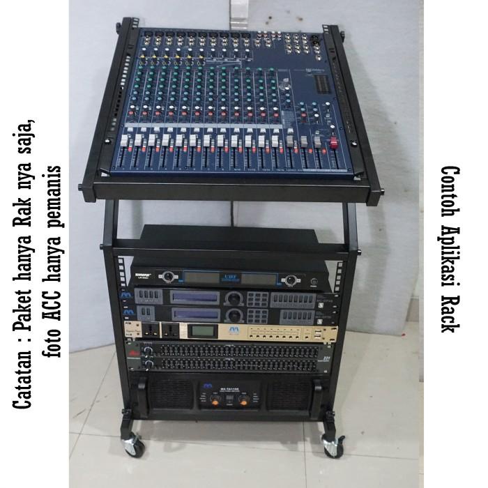 Jual Rak Power Mixer Audio 10 U / Rak Tempat Power Acc Sound System ...