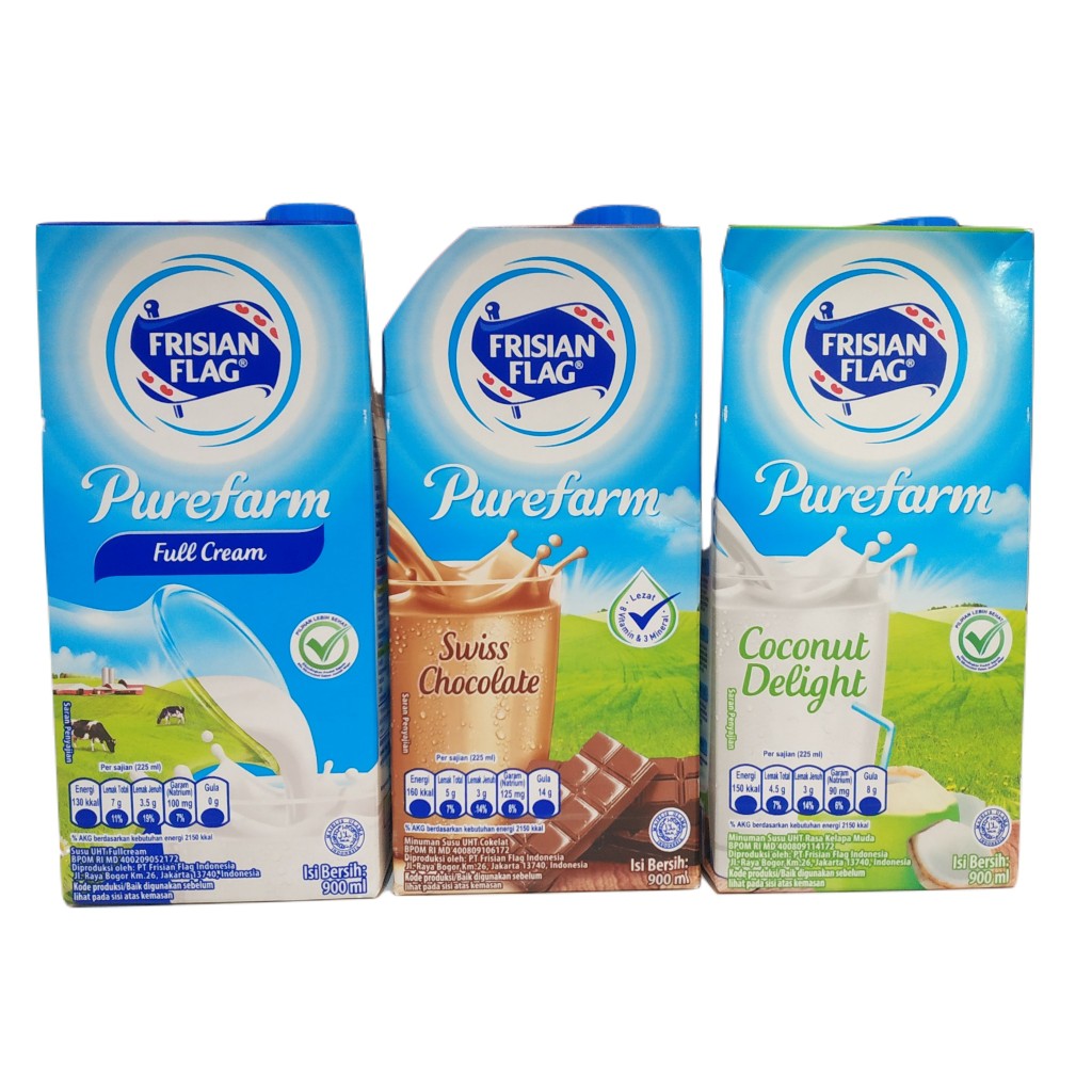 Jual FRISIAN FLAG Susu UHT Full Cream/Coconut Delight/Swiss Chocolate 946ml (1 karton) | Shopee ...
