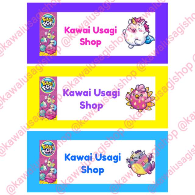 Jual Stiker label nama sticker Pikmi Pops seri A | Shopee Indonesia