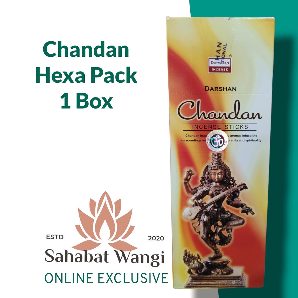 Jual Dupa India Darshan Chandan Hexa Short 1 Box ( 6 Pack) | Shopee Indonesia