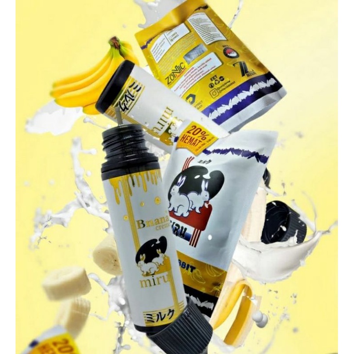 Jual MIRU TOKYO RABBIT BANANA CREME BY JOZOJO BREW 3MG 60ML E LIQUID ...