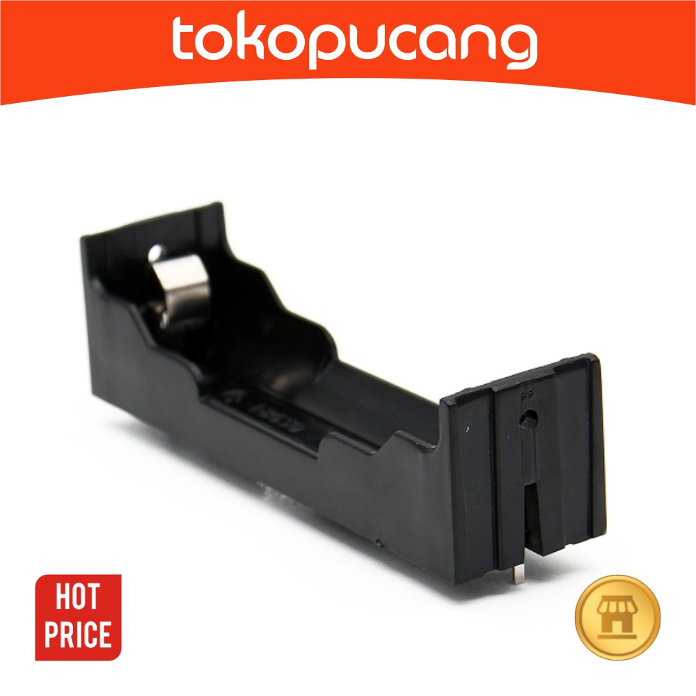 Jual 1x 18650 Battery Holder Plat Lempengan Kotak Baterai Batere box ...