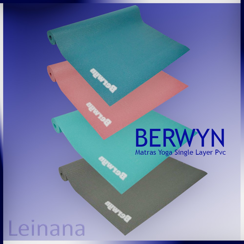 Jual Matras Yoga berwyn Single Layer Pvc ukuran matras 173 x 61 x 0.4 ...