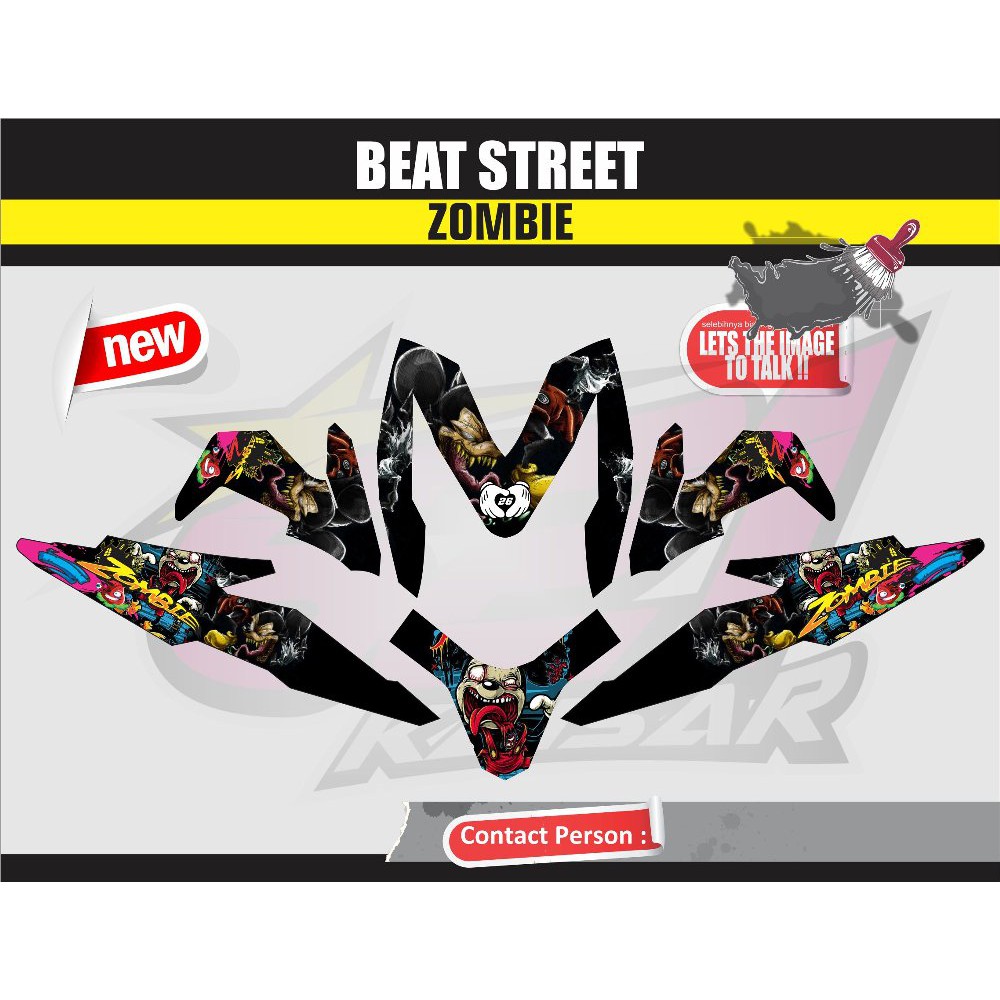 Jual sticker striping beat street zombie Best Quality | Shopee Indonesia