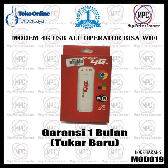Jual Modem 4G Lte Telkomsel 300 Mbps Unlock All Gsm - Putih (Bisa Wifi ...