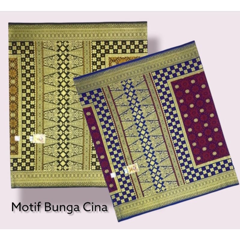 Jual BAHAN KAIN SONGKET PRADA MOTIF BUNGA CINA | Shopee Indonesia