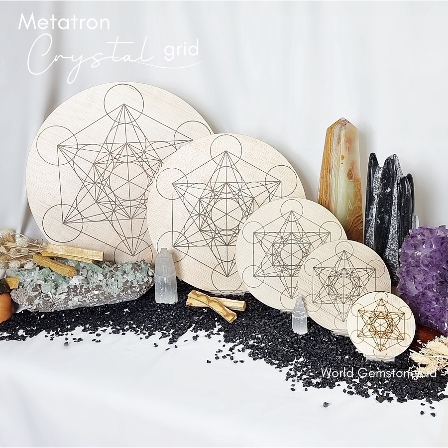 Jual 1.96.2G - Merkaba Metatron's Cube Crystal Grid Size 40 cm ...