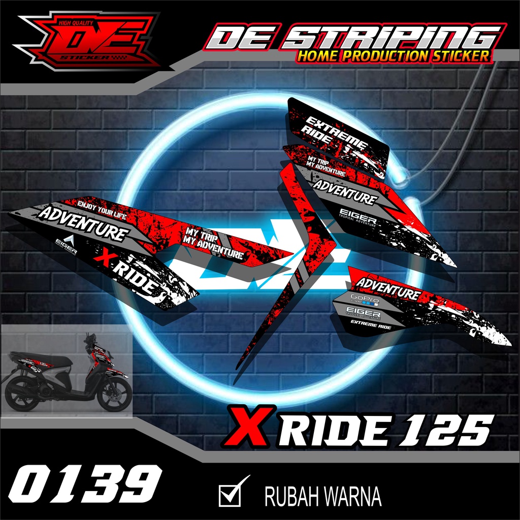 Jual Striping Stiker Variasi Yamaha X ride 125cc My Trip My Adventure ...