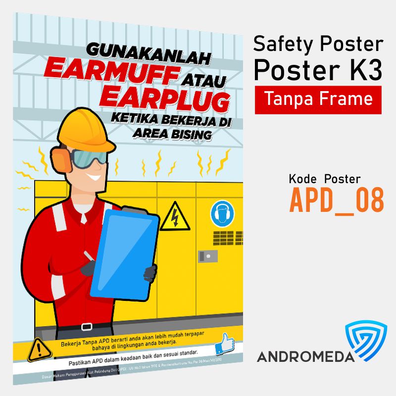 Jual Safety Poster : Earplug Pendengaran Bising APD | Shopee Indonesia