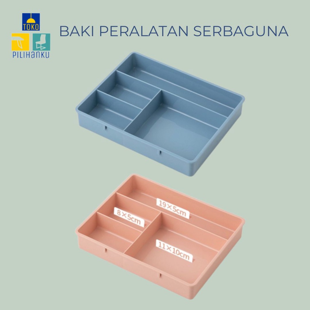 Jual BAKI Peralatan Serbaguna Tempat Wadah Stationary Aksesoris Sisipan ...