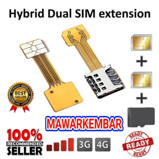 Jual NANO HYBRID EXTENDER XTD2 / CONVERTER DUA MICRO SIM CARD NANO ...