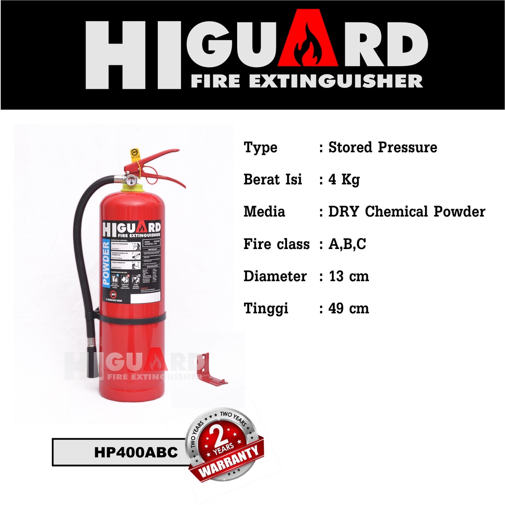 Jual Tabung Apar 4 Kg Pemadam Api Higuard ABC Powder | Shopee Indonesia