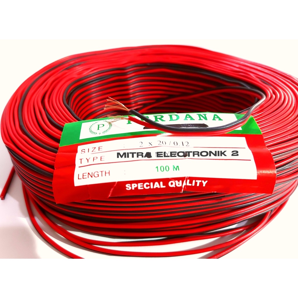 Jual KABEL NYZ 2X12 KABEL SPEAKER , TWEETER , AUDIO SPEAKER MERAH HITAM ...