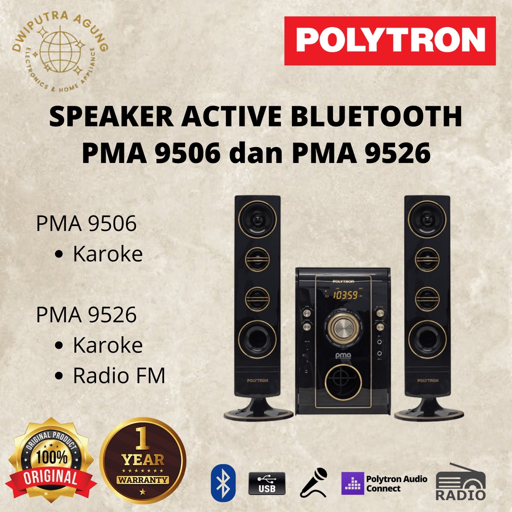 Jual Speaker Aktif Polytron Bluetooth Pma9506 Pma 9506 Pma 9526