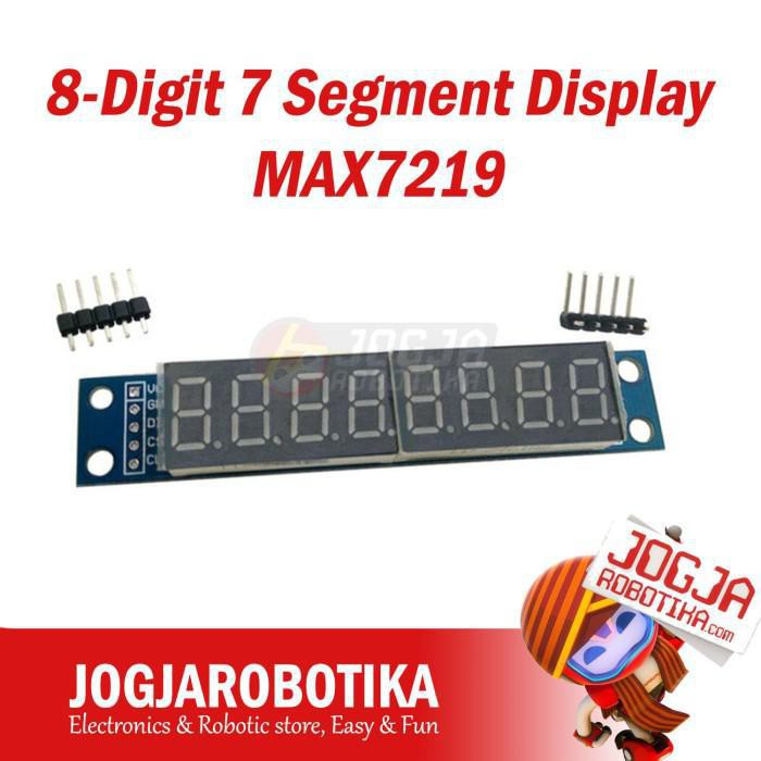Jual MAX7219 8 Digit 7 Segment Merah Red Led Tube Digital Display Control Module for Arduino ...