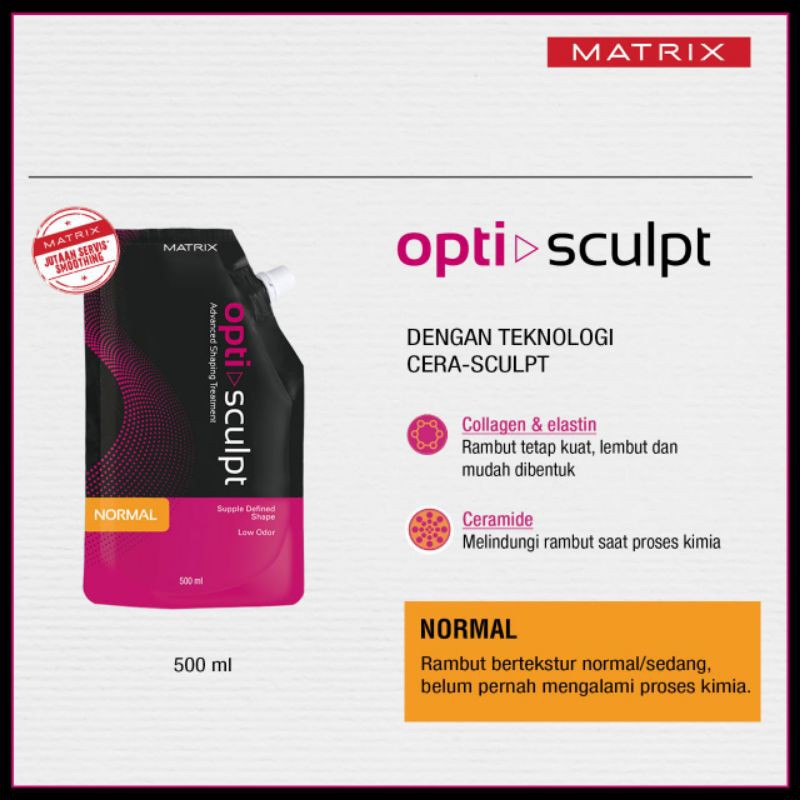 Jual MATRIX STEP 1 OPTI-SCULPT 500mL Krim Pelurus Rambut Rebonding ...
