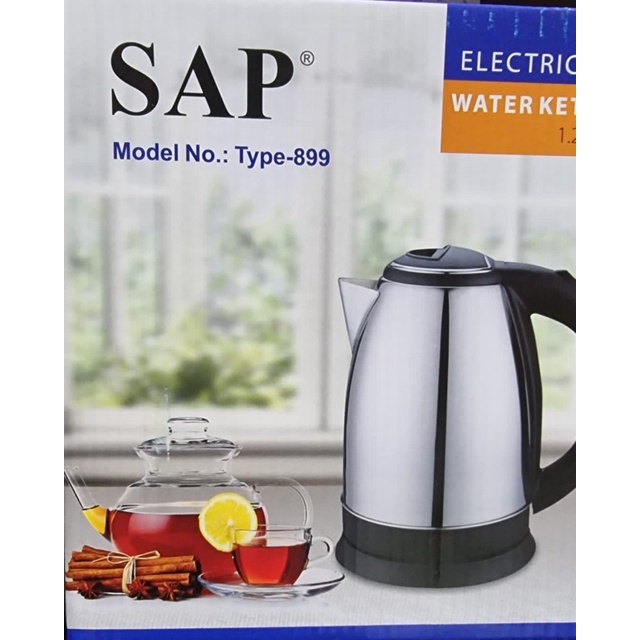 Jual SAP Kettle Listrik Stainless Low Watt 1,2 Ltr SAP-899 Silver ...