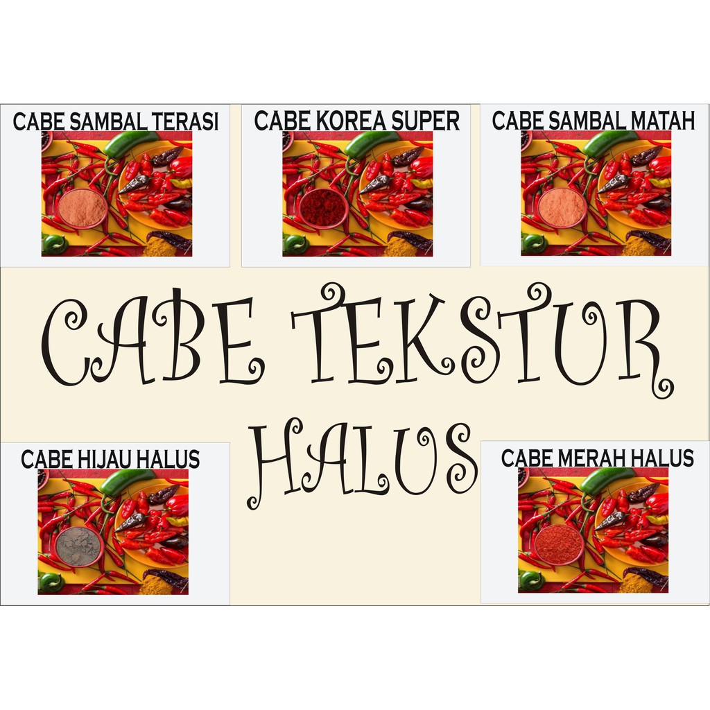 Jual BUBUK TABUR CABE TEKSTUR HALUS TERBAIK SAMBAL TERASI KOREA SUPER ...