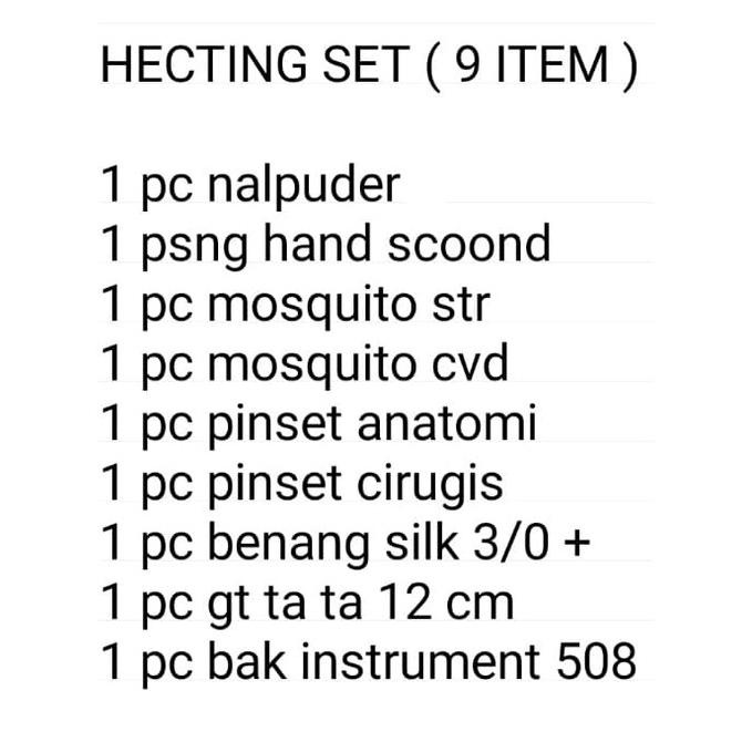 Jual Hecting set / hekting set / alat bedah operasi | Shopee Indonesia