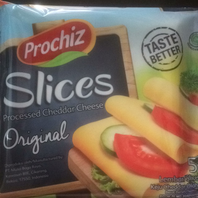 Jual Prochiz slice cheddar cheese isi 5 | Shopee Indonesia