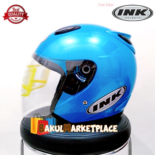 Jual Helm INK CENTRO MURAH MERIAH KW( Biru Muda Metalik ) | Shopee ...