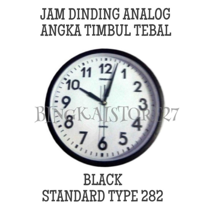 Jual JAM DINDING STANDARD 282 MINIMALIS TEBAL | Shopee Indonesia