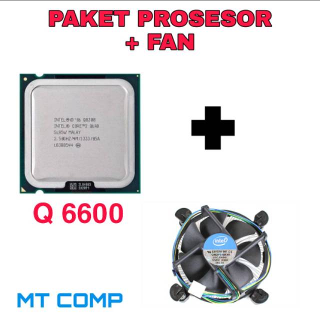 Jual Paket prosesor core 2 quad Q 6600 2.40ghz plus fan | Shopee Indonesia