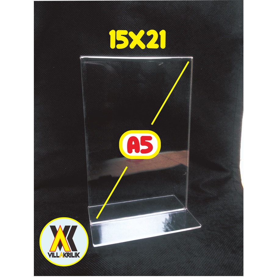 Jual Display menu akrilik standing berbagai ukuran 2sisi | Shopee Indonesia