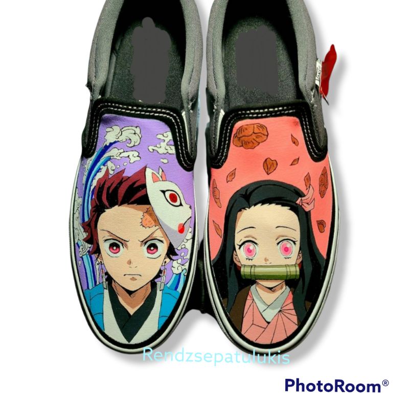 Jual Sepatu Lukis Demon Slayer Tanjiro Nezuko 2 | Shopee Indonesia