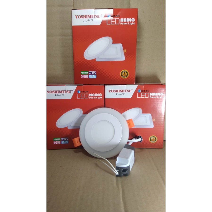 Jual Downlight LED / Lampu Panel Light YOSHIMITSU 3 + 3 Watt ( Putih ...