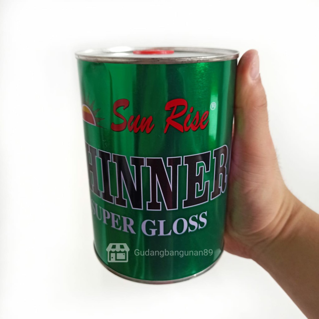 Jual Thinner Tiner Kaleng 1 Liter/Pengencer Cat Kaleng Hijau Murah/Campuran Cat Besi Kayu Minyak ...