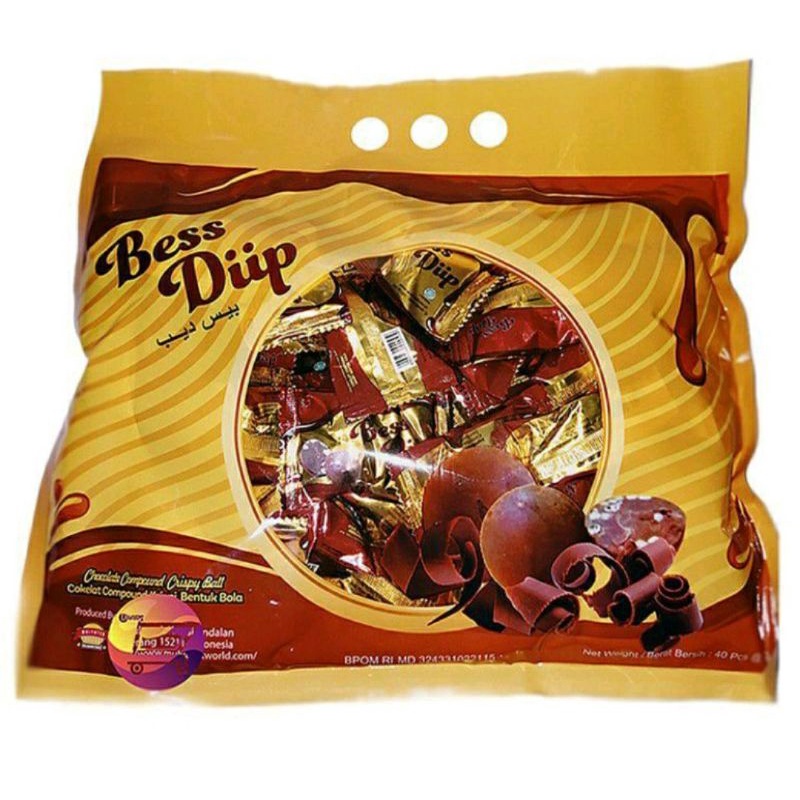 Jual COKLAT BESS DIIP CRISPY BALL 7GR ISI 40PCS | Shopee Indonesia