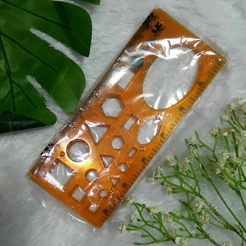 Jual Penggaris Gambar Bentuk Banyak Segitiga Persegi Panjang Bulat ...