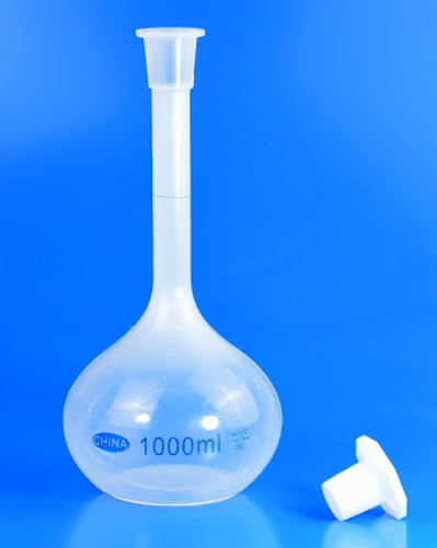 Jual Plastic Volumetric Flask / Labu Ukur Plastik (500ml - 1000ml ...