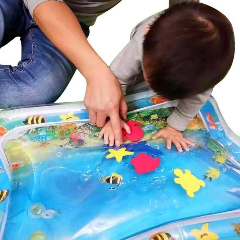 Jual JOCESTYLE Mainan Kolam Tikar Baby Water Play Mat Tummy Time ...