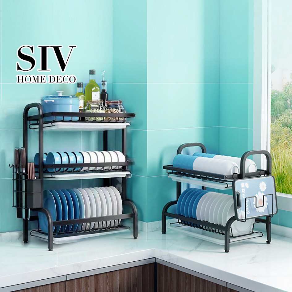 Jual SIV 2/3 Susun Rak Pengering Piring Stainless Rak Pengeringan Dapur ...