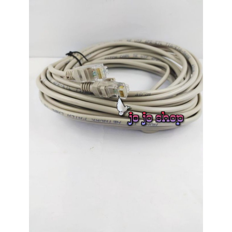 Jual Kabel Data rj45 10 meter 8 pin/kabel LAN/kabel konektor/kabel ...
