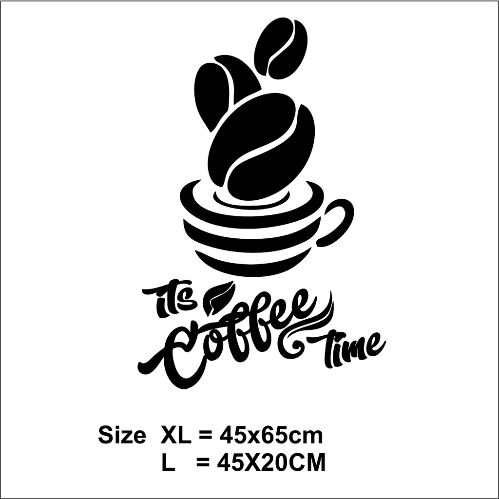 Jual Stiker Kaca Sticker Dinding Cafe Aneka Kopi Coffee Shop Kafe Resto ...